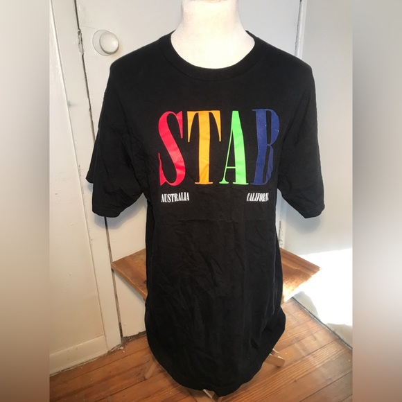 STAB | Shirts | Stab Rainbow Geo Tee | Poshmark